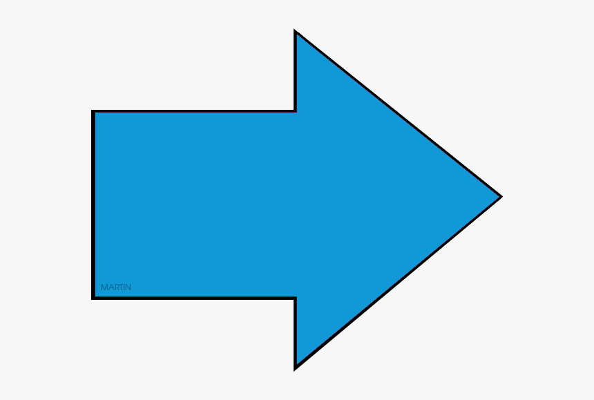 Sky Blue Arrow - Cobalt Blue, HD Png Download , Transparent Png Image ...