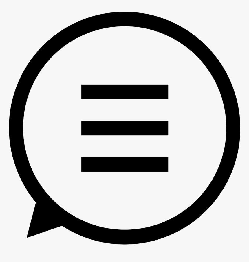 Chat Message Circular Speech Bubble - Icon Privacy Png, Transparent Png ...