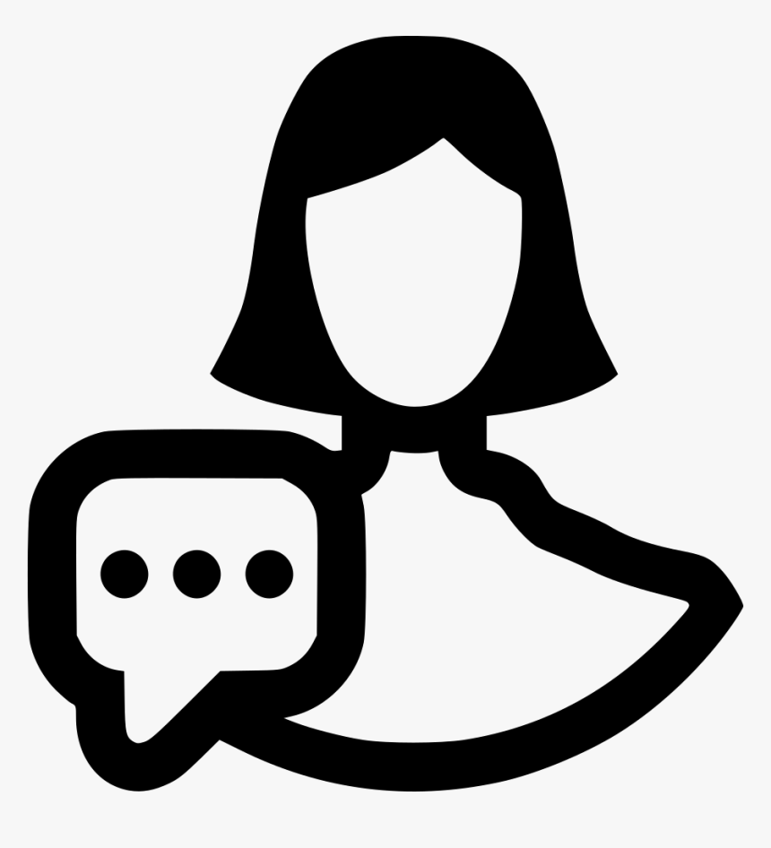 Girl Woman Chat Message - Scalable Vector Graphics, HD Png Download ...