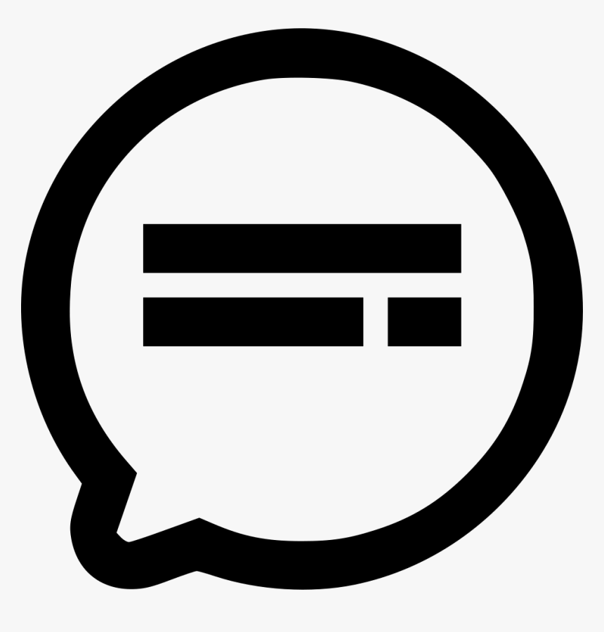 Sms Message Comment Talk Chat Communication Comments - Circle, HD Png ...