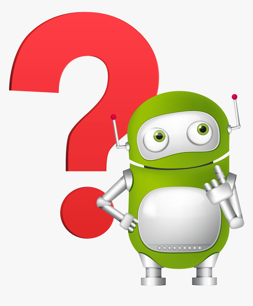 Robot With Question Mark - Question Mark Robot, HD Png Download ...