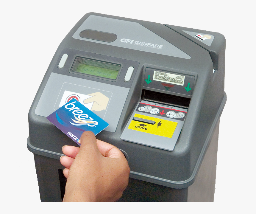 Breeze Farebox - Marta Bus Fare Box, HD Png Download , Transparent Png ...
