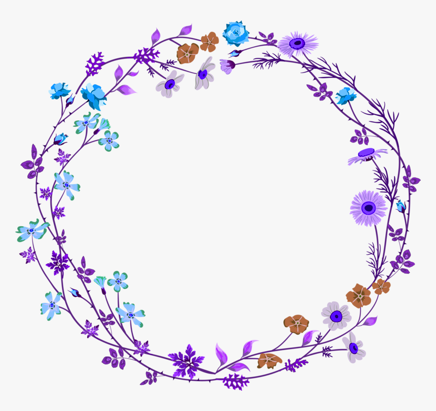 Transparent Flower Circle Png - Transparent Circle Flowers Png, Png ...