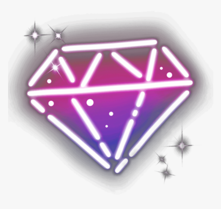 #diamond #neon Lights #neon, HD Png Download , Transparent Png Image ...
