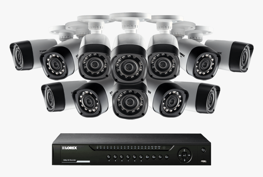 Hd 1080p Surveillance Camera System With 12 Cameras - 16 Channel Dvr ...