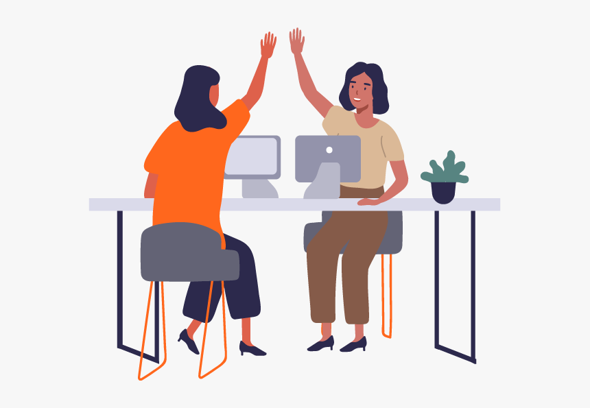 Work High Five Clipart, HD Png Download , Transparent Png Image - PNGitem