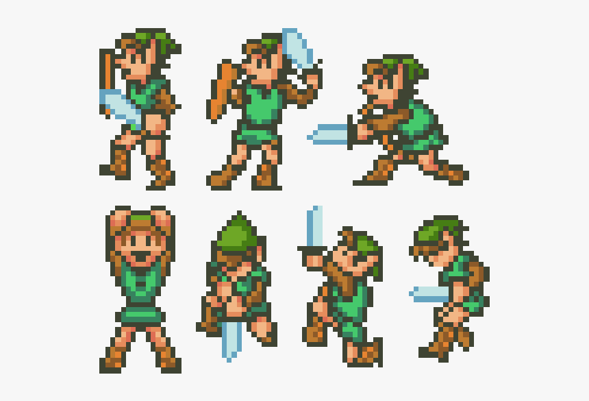 Link Zelda 2 Sprite, HD Png Download , Transparent Png Image - PNGitem