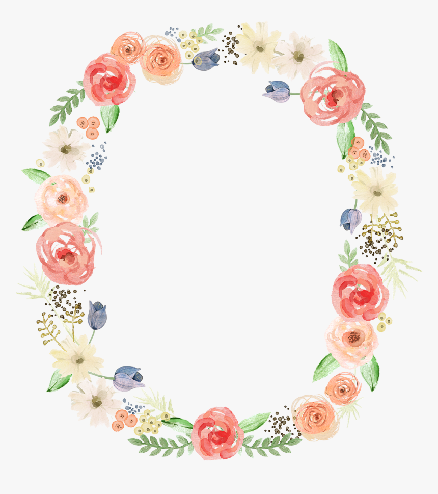 Flower Ring Border Design, HD Png Download , Transparent Png Image ...