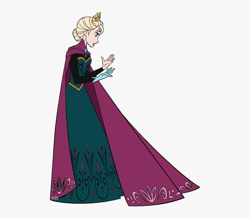 Frozen Clip Art - Elsa Looking At Her Hands, HD Png Download ...