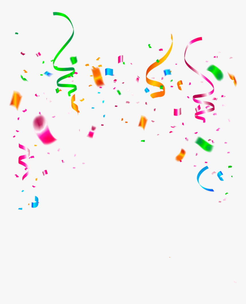 Birthday Confetti Background Png