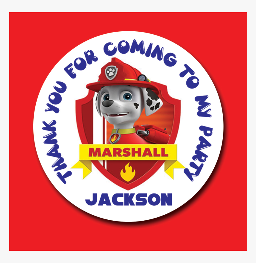 Paw Patrol Marshall Sticker, HD Png Download , Transparent Png Image ...
