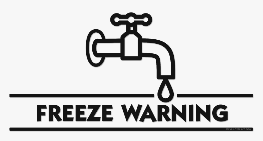 Freeze Warning - Frozen Pipes Clip Art, HD Png Download , Transparent ...