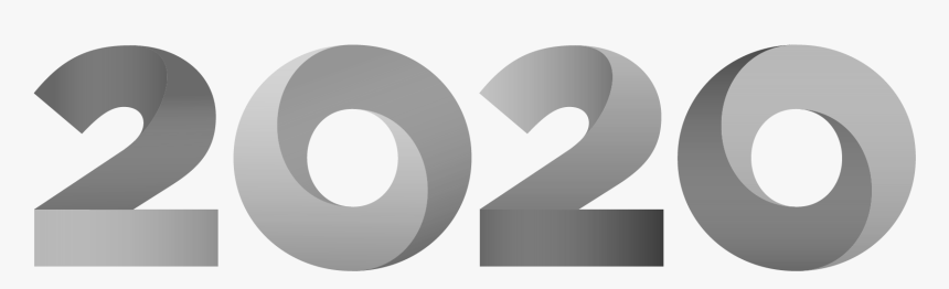 Happy New Year 2020 Grey Numbers - 2020 Images Png, Transparent Png ...
