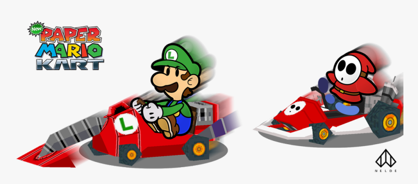 Super Paper Mario Kart, HD Png Download , Transparent Png Image - PNGitem