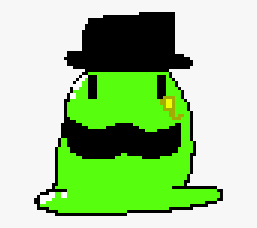 Fancy Slime C - Pixel Art Slime Enemy, HD Png Download , Transparent ...