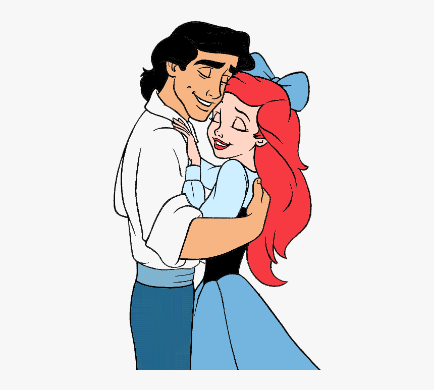 Disney Princess Ariel And Eric Kissing
