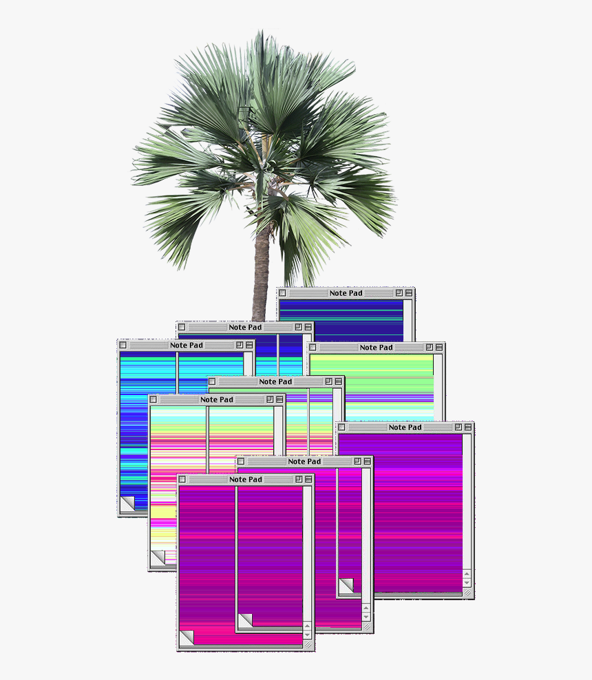 #vaporwave #aesthetic #notepad - Transparent Background High Resolution ...