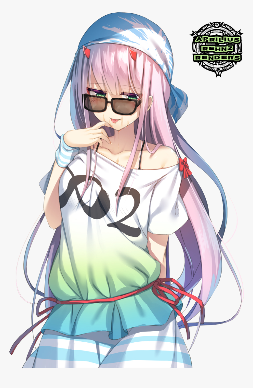 Zero Two Cool Glasses, HD Png Download , Transparent Png Image - PNGitem