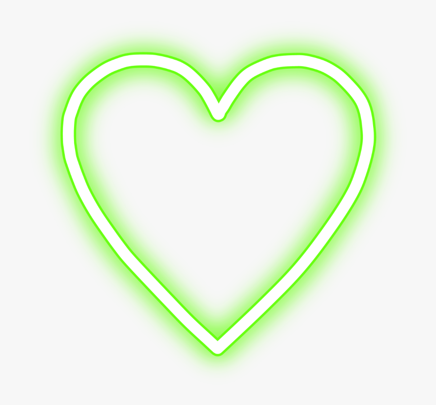 Neon Green Hearts Background
