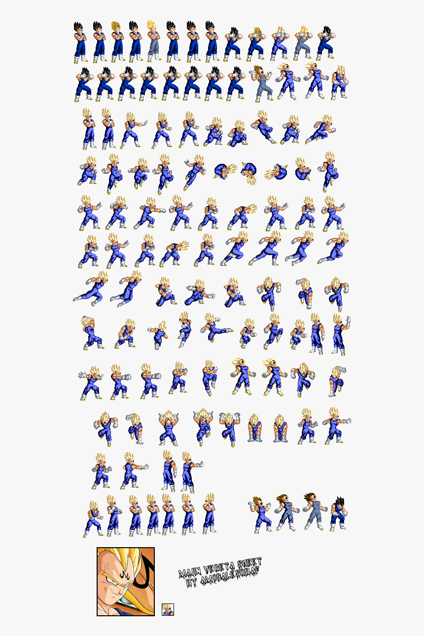 Transparent Sprites Vegeta - Vegeta Sprite Transparent, HD Png Download ...