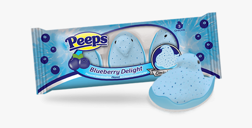 Blueberry Delight Peeps - Marshmallow Peeps Fruit Blue Raspberry, HD ...