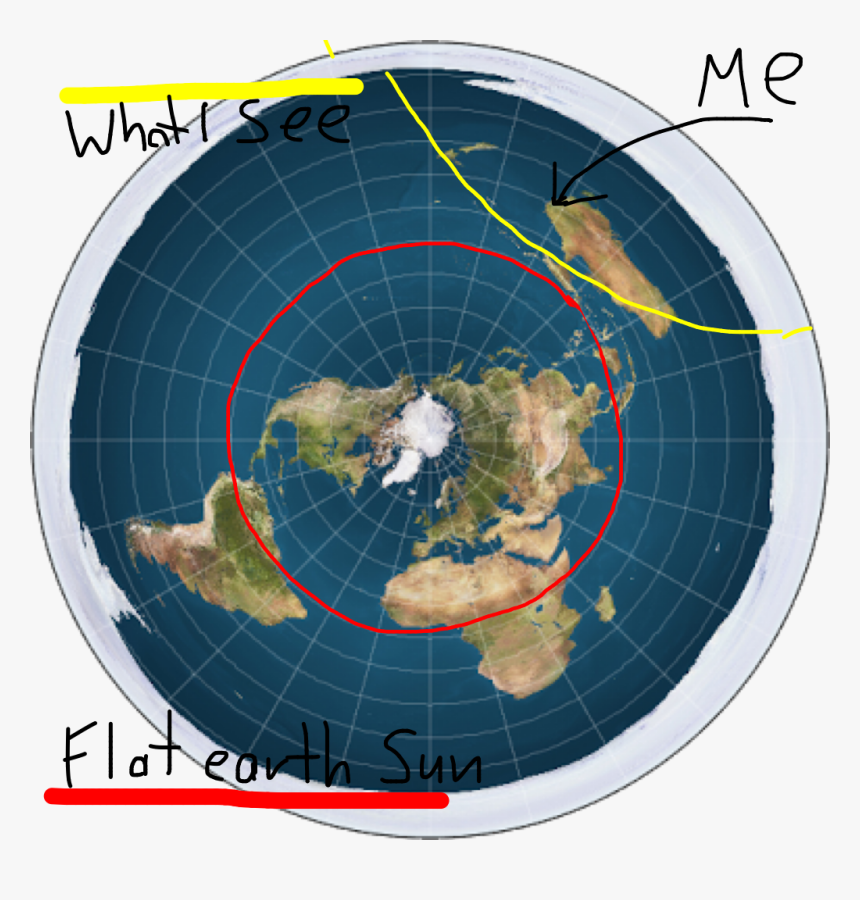 Flat Earth Map, HD Png Download , Transparent Png Image - PNGitem