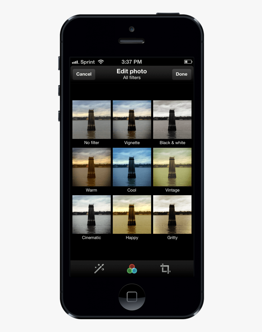 All Iphone Filters, HD Png Download , Transparent Png Image - PNGitem