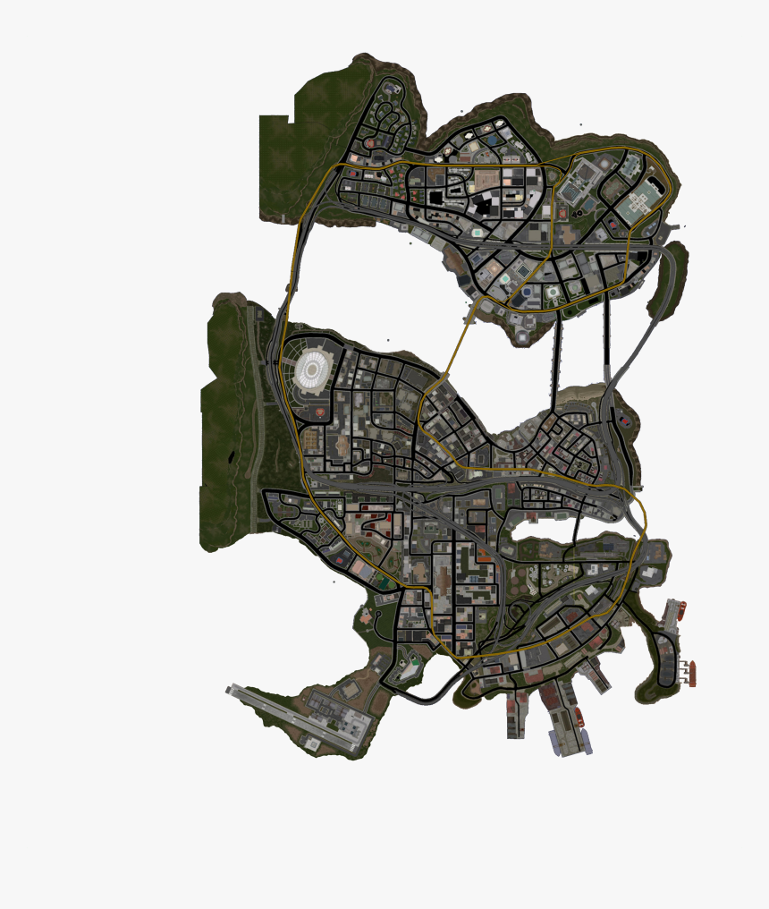 Full Saints Row 1 Map, HD Png Download , Transparent Png Image - PNGitem