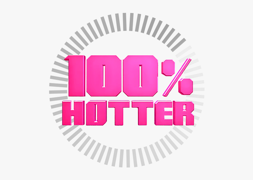 100% Hotter - 100% Sexy Png Transparent, Png Download , Transparent Png ...