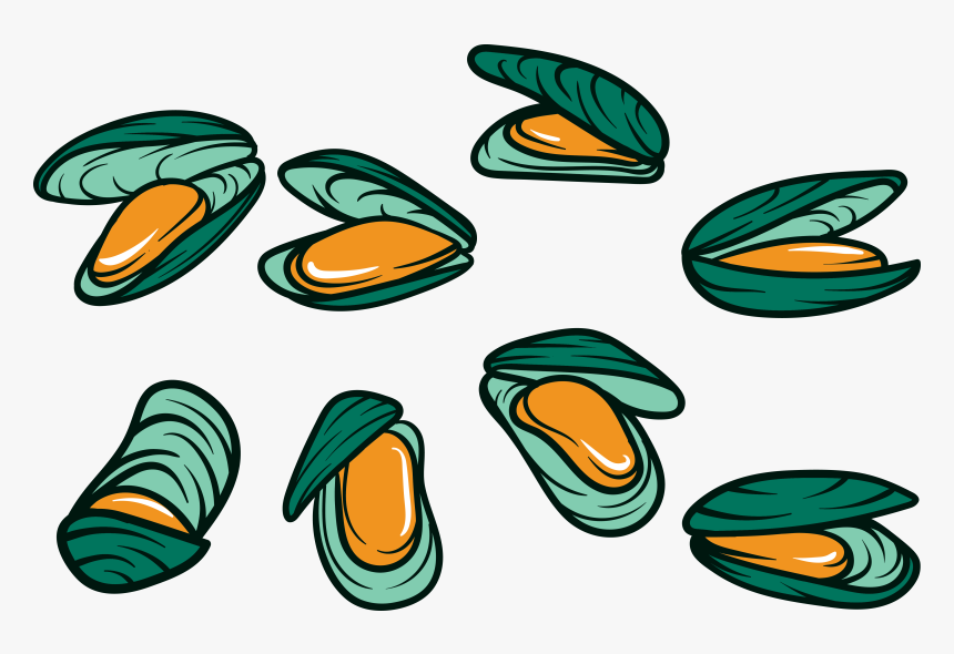 Mussel Seafood Squid Clip Art Cartoon Nail - Mussels Cartoon, HD Png ...