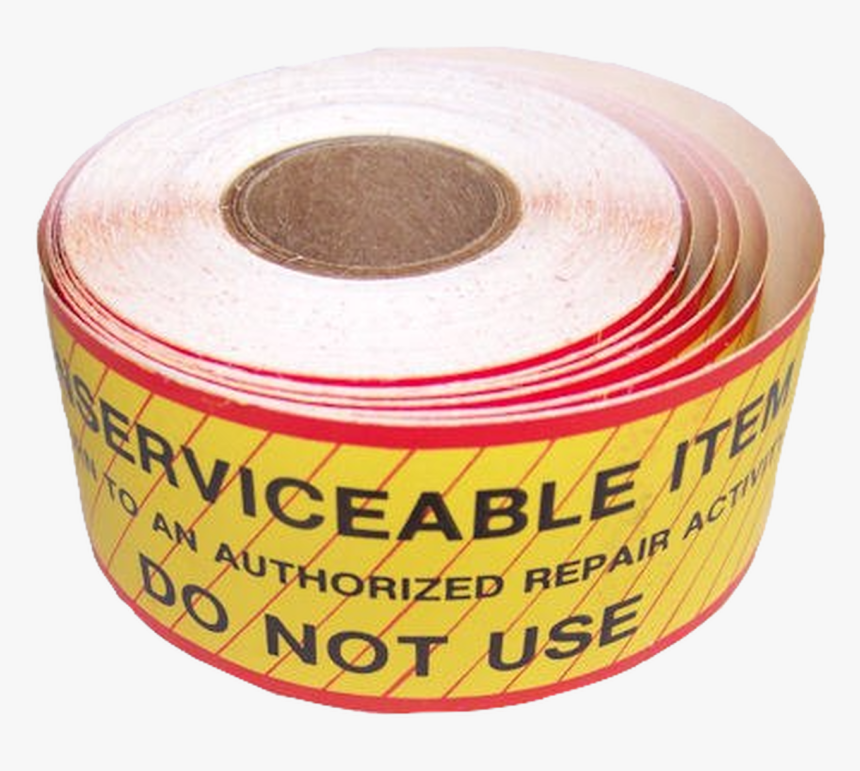Unserviceable Item Roll Of Stickers - Wire, HD Png Download ...