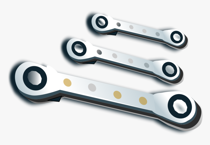 Ratchet Spanner Set Svg Clip Arts - Wrench, HD Png Download ...