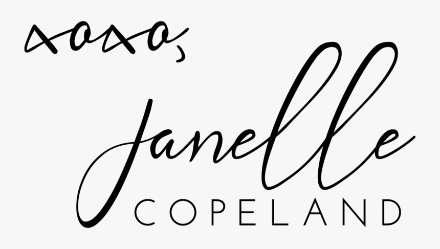 Xoxo Janelle Copeland Logo - Calligraphy, HD Png Download , Transparent ...