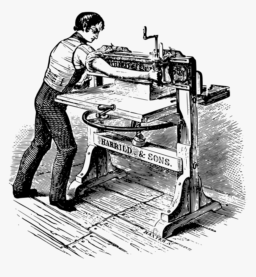 Printing Press Clipart