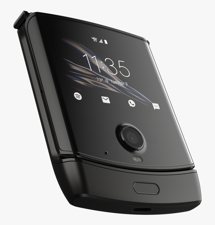 Razr - Black - Camera Detail - Closed - New Motorola Razr 2019, HD Png ...