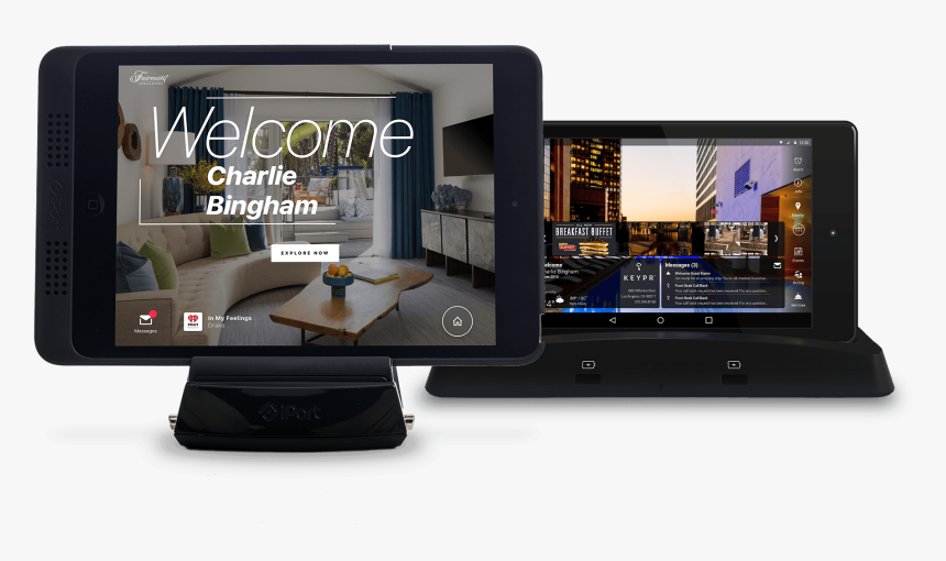 Intelity In-room Tablets - Hotel Room Tablet, HD Png Download ...