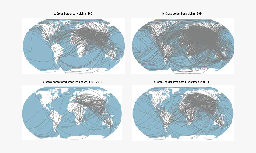 Gfdr 2018 Map - International Flows Of Loans, HD Png Download ...