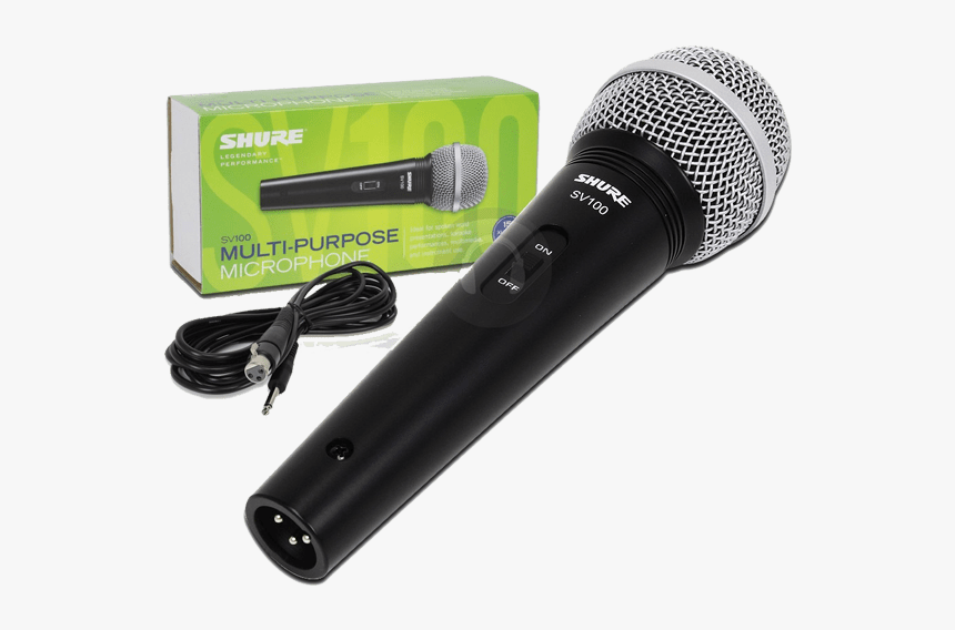 Shure Sv100 Vocal Microphone, HD Png Download , Transparent Png Image ...