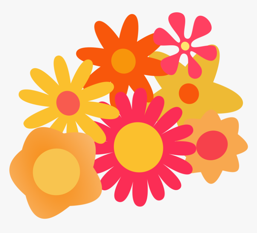 Flower Cartoon Png - Flower Cluster Clipart, Transparent Png ...