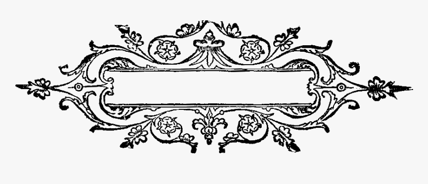Fancy Labels Png Graphic Royalty Free Download - Vintage Borders And ...
