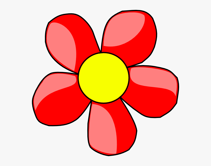 Red Flower Clip Art - Flower Clip Art, HD Png Download , Transparent ...
