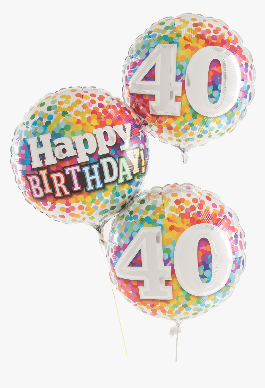 4o Rainbow Confetti Happy Birthday Trio - 90 Happy Birthday Png ...