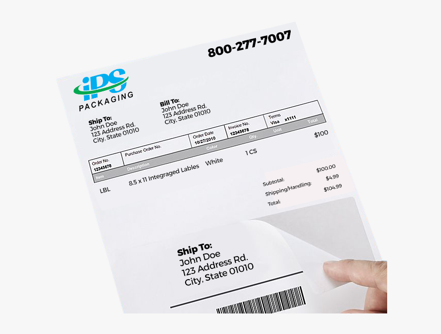 Integrated Labels, Form Labels, And Packing Lists - Parallel, HD Png ...