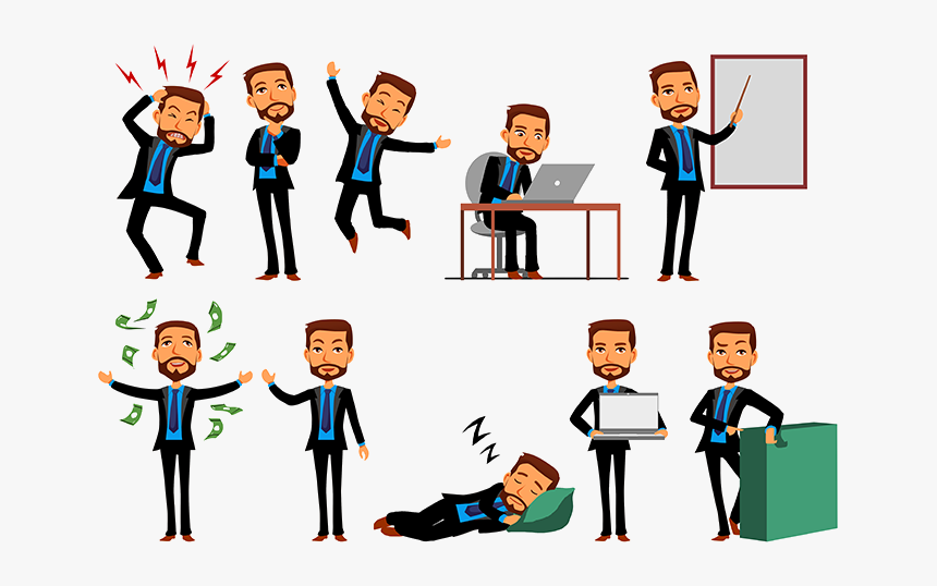 Businessman Vector Png , Png Download - Animated Business Man Png ...