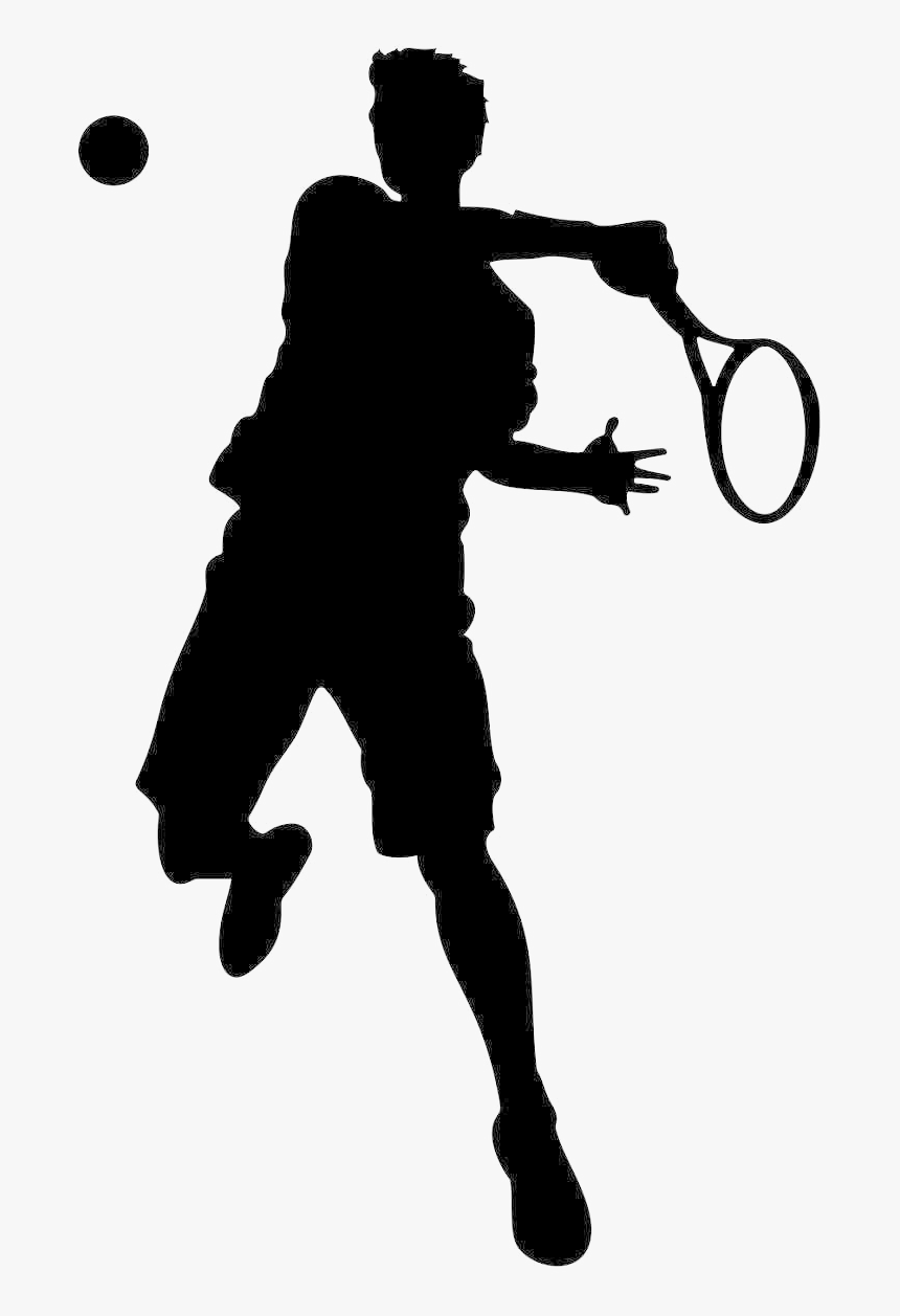 Tennis Player Png Image Background - Transparent Tennis Silhouette Png ...