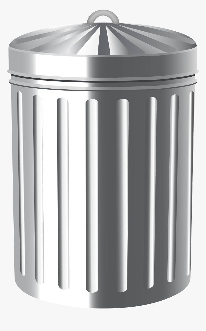 Galvanized Steel Trash Can Png Clipart - Lid, Transparent Png ...