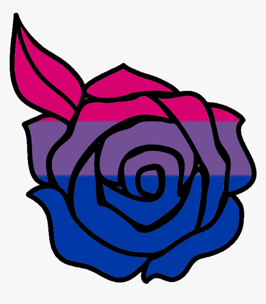 Download Bisexual Bi Pride Rose Lgbt Queer - Cartoon Rose Png Clipart ...