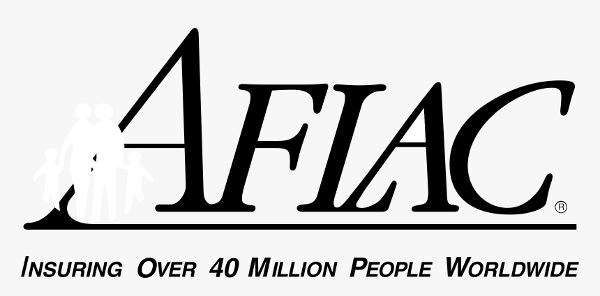 Aflac Logo Black And White - Calligraphy, HD Png Download , Transparent ...