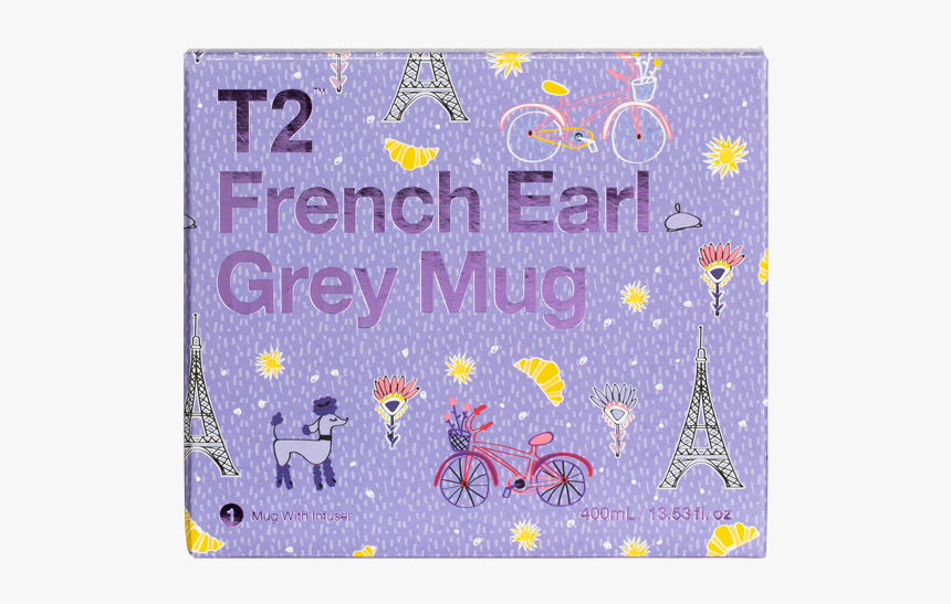 Iconic French Earl Grey Mug With Infuser - Greeting Card, HD Png ...