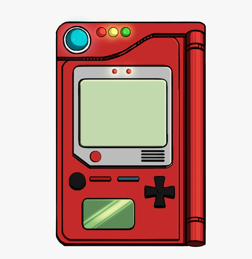 Gameboy Drawing Electronics - Inside Of A Pokedex, HD Png Download ...